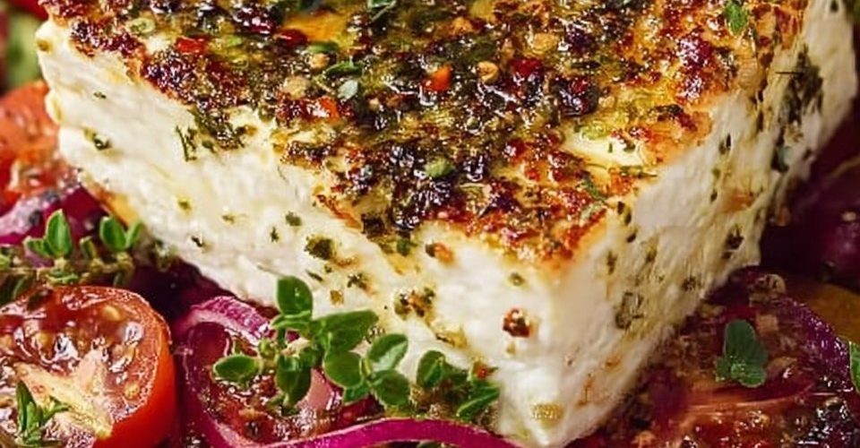 🧀🇬🇷 Smažený feta sýr v řeckém stylu – jednoduchý a chutný recept pro ...